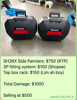 Universal Panniers with base, Motorcycles, Motorcycle Accessories on ...