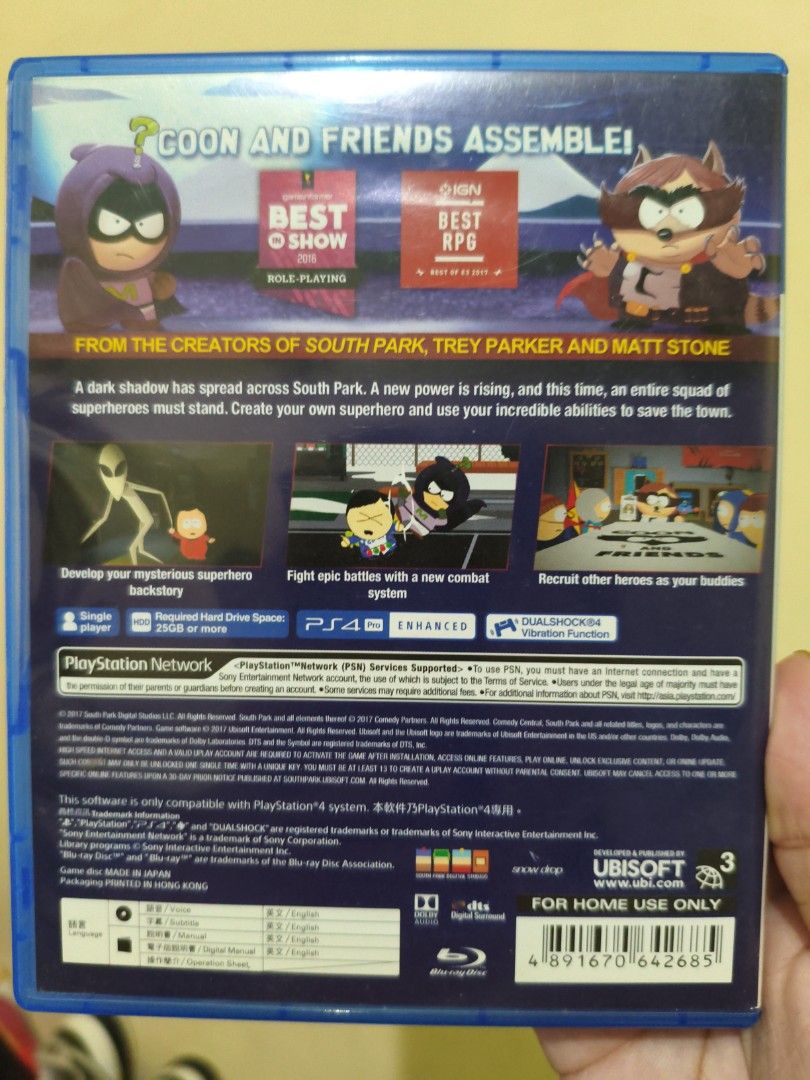 South Park: The Fractured But Whole - PS4, Video Gaming, Video Games ...