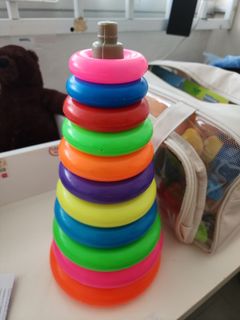 [Battat] Baby Stacking Rings and Rattle Toy, Babies & Kids, Infant ...