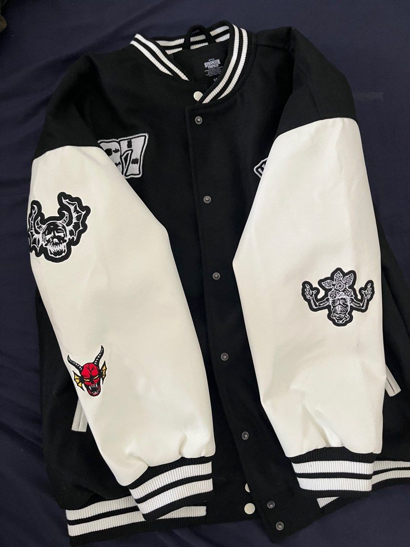 Stranger Things Hellfire Club Bomber Jacket S/M, Men's Fashion, Coats ...