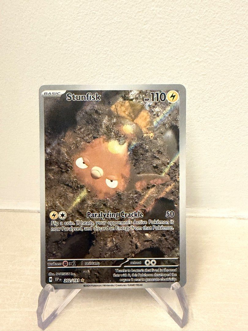 Stunfisk #202/191 - Surging Sparks, Hobbies & Toys, Toys & Games on ...