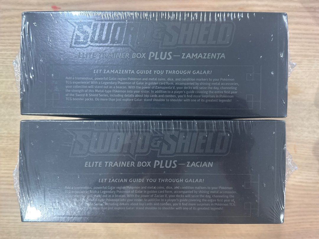 Sword & Shield - Zacian & Zamazenta Elite Trainer Box + (ETB Plus ...