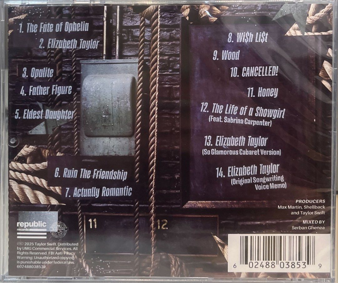 Taylor Swift : The Life Of A Showgirl So Glamorous Cabaret Version ...