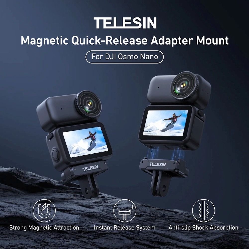 TELESIN S7-JBK-25-TDJ Quick Release Mount Adapter for DJI Osmo Nano ...