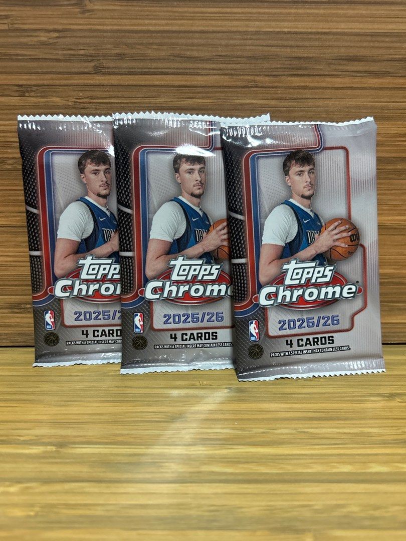 Topps Chrome 2025/26 Basketball Trading Card Packs, Hobbies & Toys ...