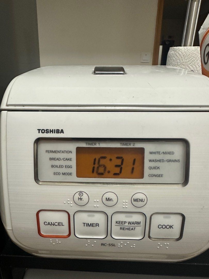 Toshiba Electric Rice Cooker RC-5SL, 家庭電器, 廚房電器, 鍋具 - Carousell