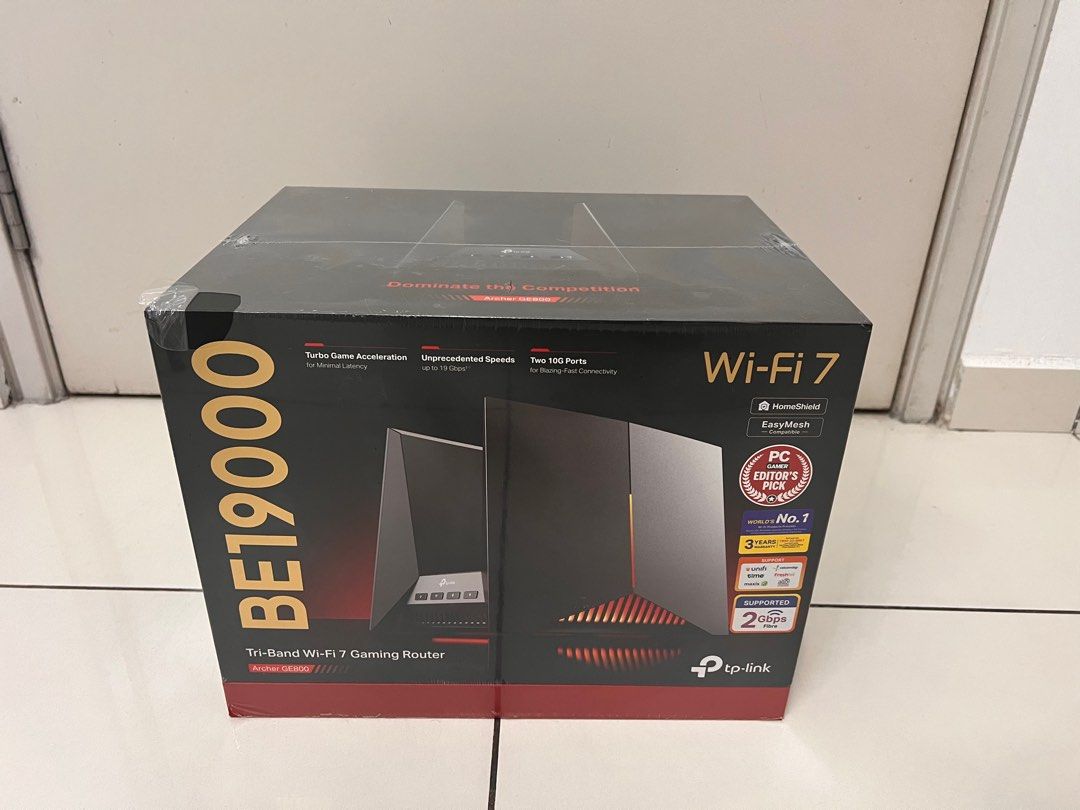 TP-Link BE19000 Tri-Band Wi-Fi 7 Gaming Router, Computers & Tech, Parts ...