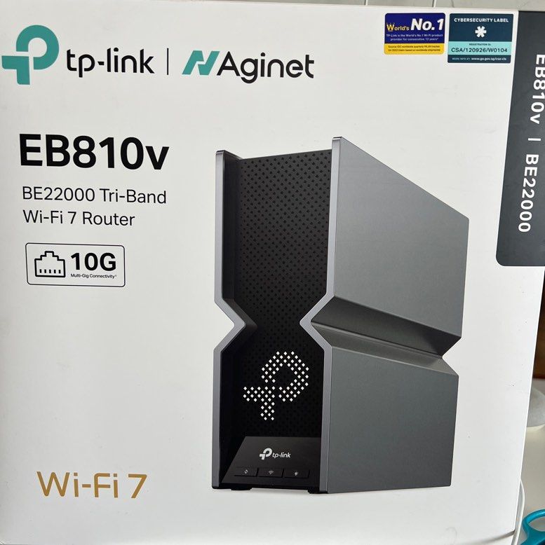 TP-Link EB810v BE22000 Tri-Band Wi-Fi 7 Router, Computers & Tech, Parts ...