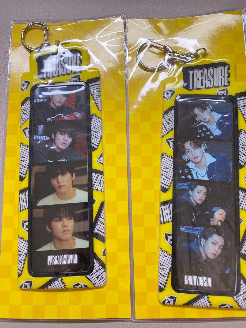 TREASURE 4CUT PHOTO PVC Keyring Choi Hyun Suk / Park Jeong Woo, 興趣及遊戲 ...