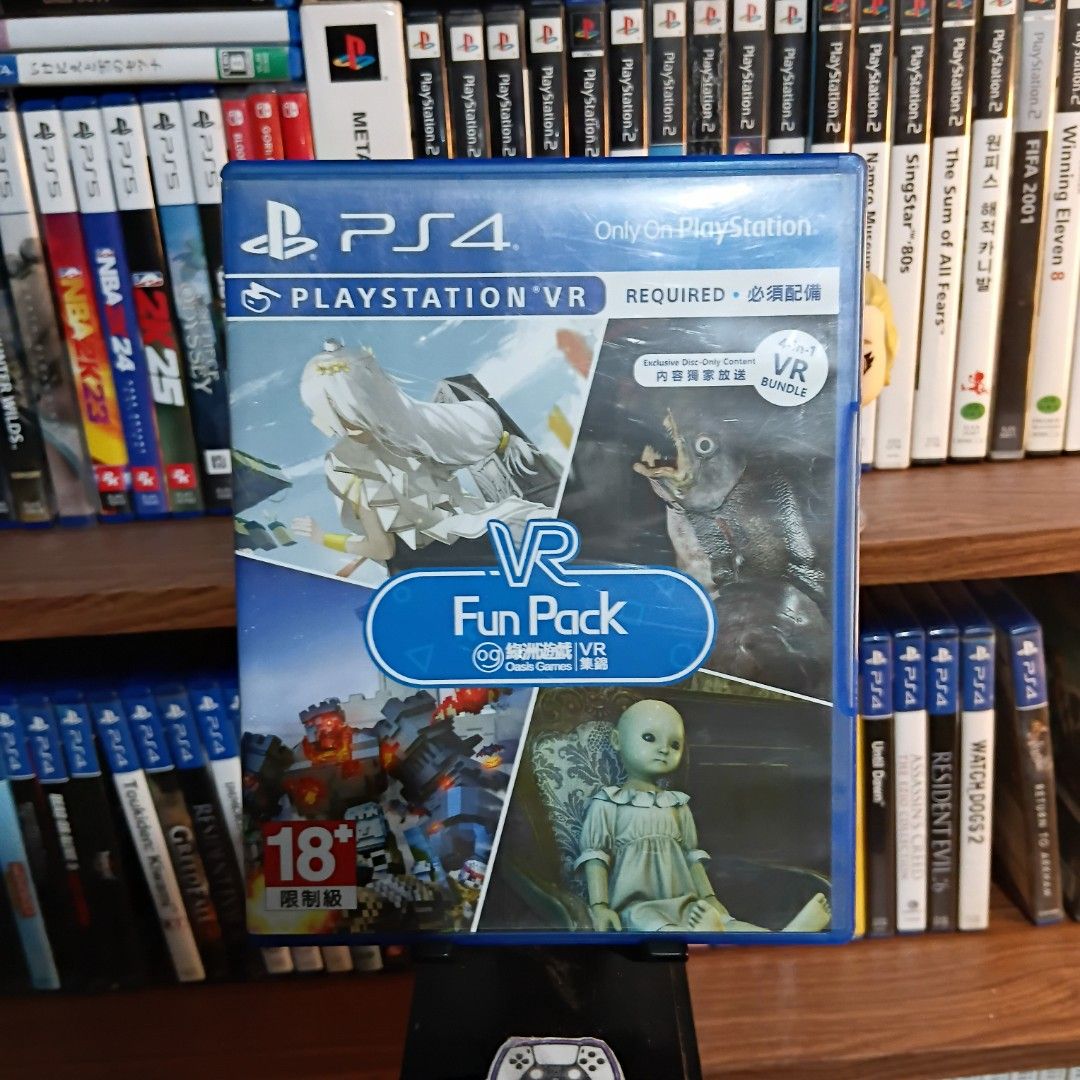 VR Fun Pack 4 VR Games Included, Video Gaming, Video Games, PlayStation ...
