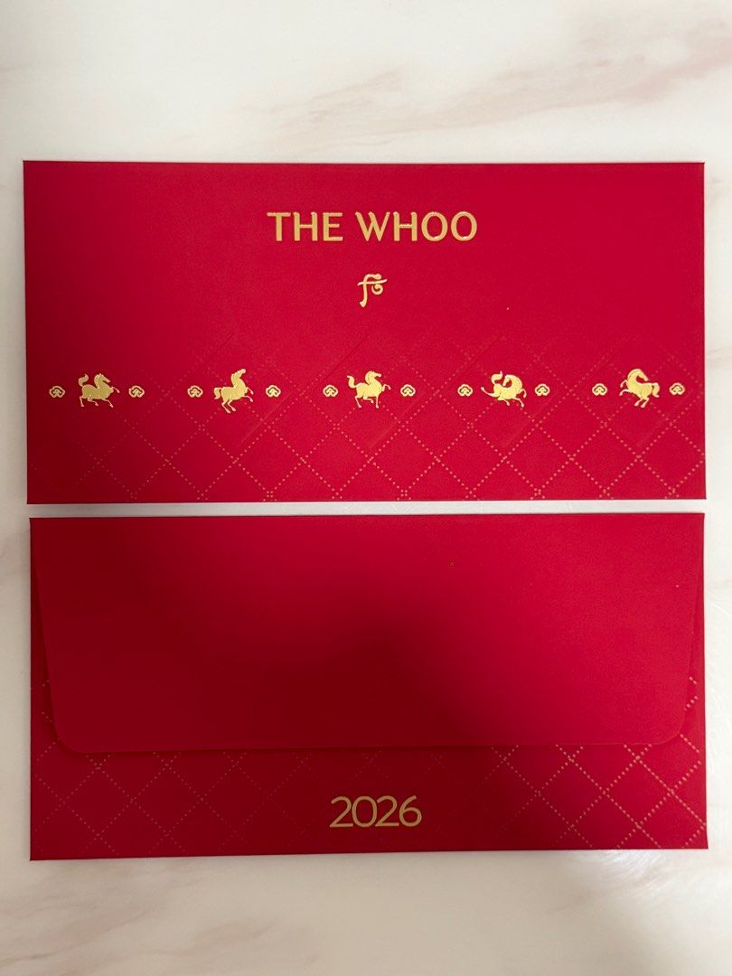 Whoo 后 新年利是封 紅包 2026 馬年 Chinese New Year red envelope red packet, 其他 ...
