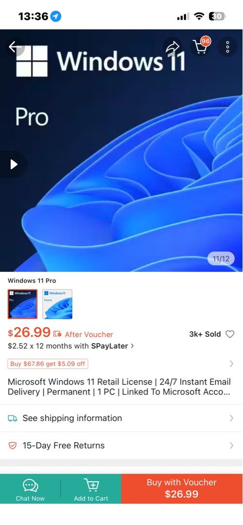 Windows 11 Pro Activation Retail License, Computers & Tech, Parts ...
