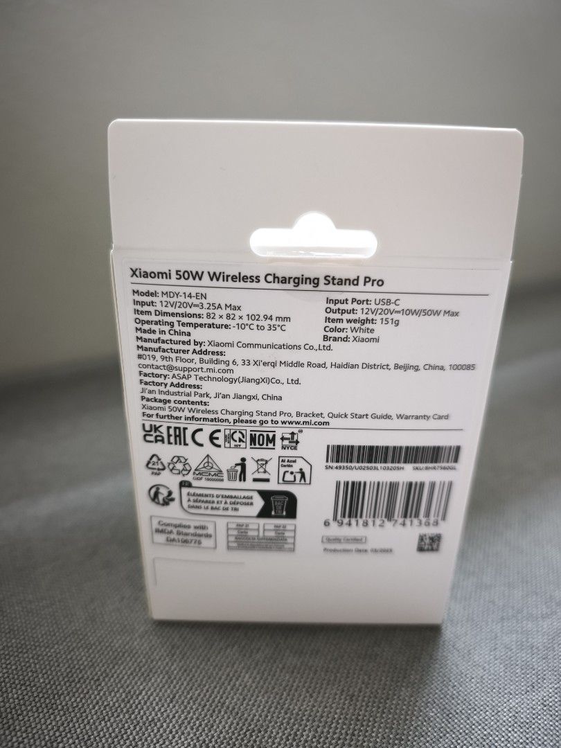 Xiaomi 50W Wireless Charging Stand Pro, Mobile Phones & Gadgets, Mobile ...