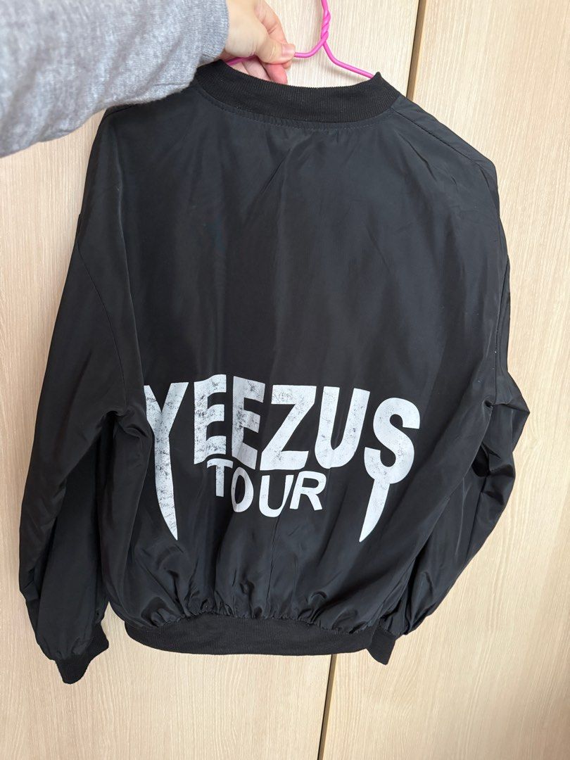 Yeezus Tour Bomber Jacket - Black, Women's Fashion, Tops, Longsleeves ...