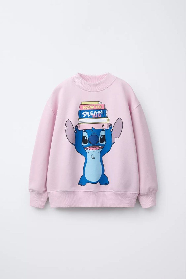 ZARA Disney Stitch Sweatshirt, Men's Fashion, Coats, Jackets and ...