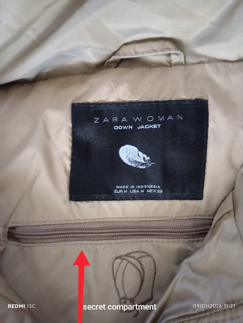 Zara Padded Puffer Jacket, Women's Fashion, Coats, Jackets and ...