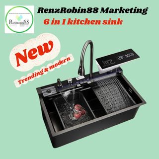 Kitchen Faucet with Retractable Faucet. Option for Hot & Cold supply ...