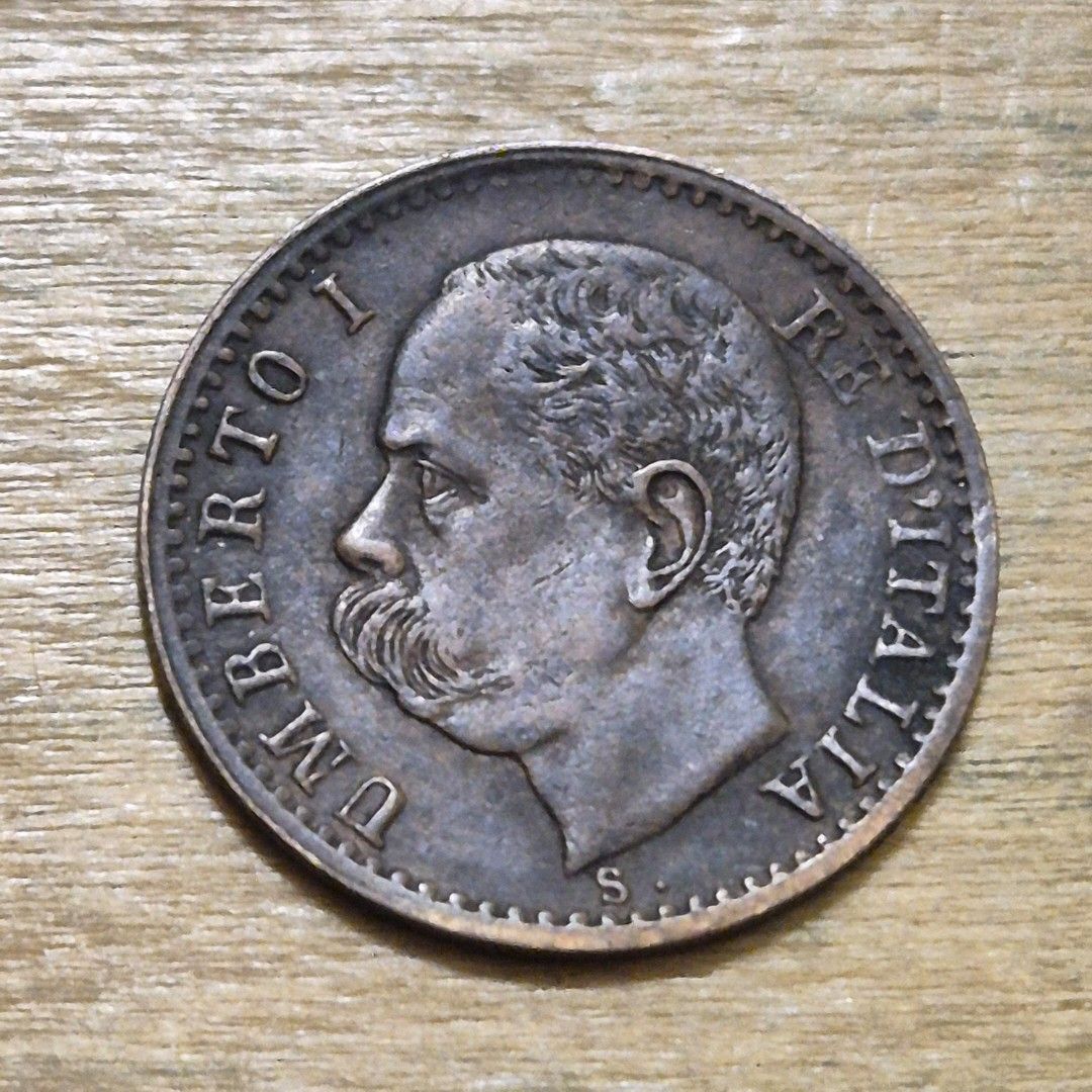 1900 Italy King Umberto I 1 Centesimi Coin, Hobbies & Toys, Memorabilia ...