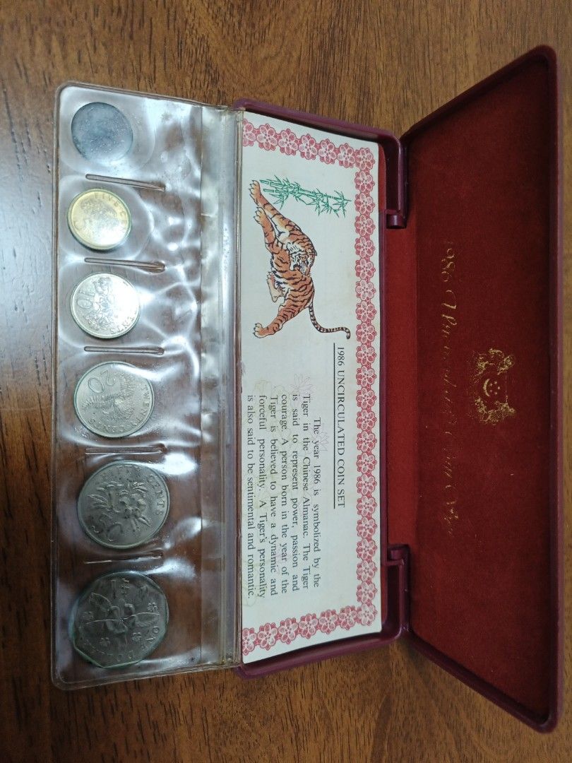 1986 Uncirculated Coin Set - Year of the Tiger, Hobbies & Toys ...