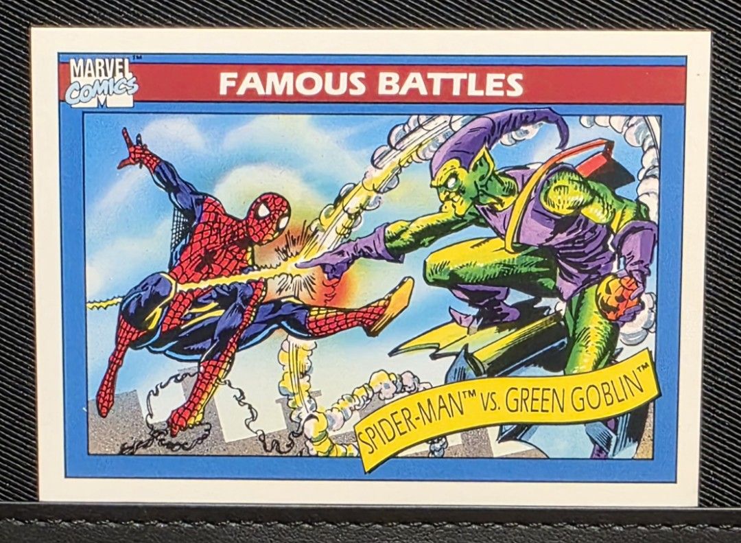 1990 marvel comic card - Spiderman Vs Green Goblin, Hobbies & Toys ...