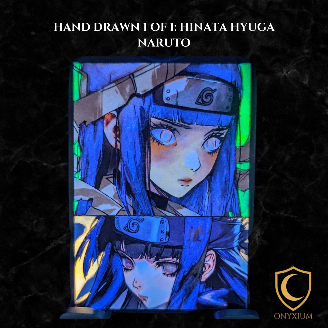 1 of 1 Hand Drawn Card/手绘卡 - Hinata Hyuga Naruto (UV), Hobbies & Toys ...