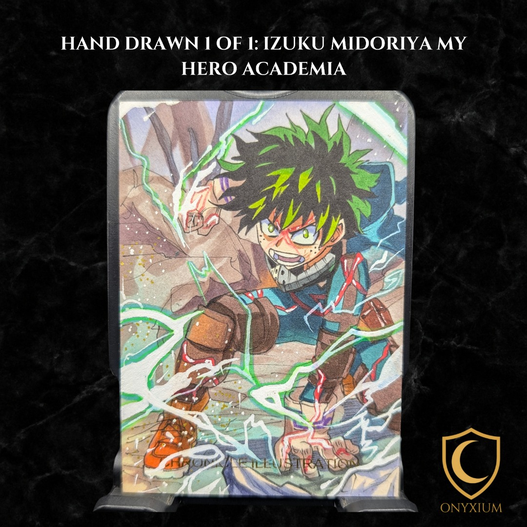 1 of 1 Hand Drawn Card/手绘卡 - Izuku Midoriya My Hero Academia (UV ...
