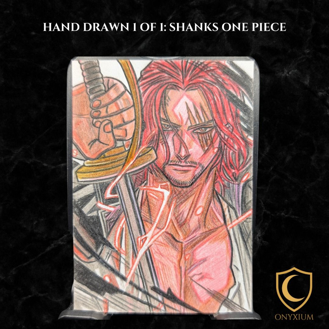 1 of 1 Hand Drawn Card/手绘卡 - Shanks One Piece (No UV), Hobbies & Toys ...