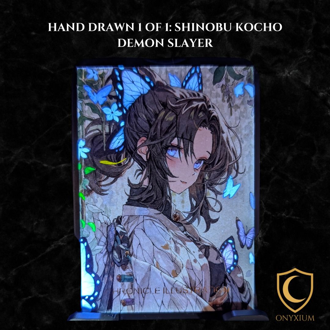 1 of 1 Hand Drawn Card/手绘卡 - Shinobu Kocho Demon Slayer (UV), Hobbies ...