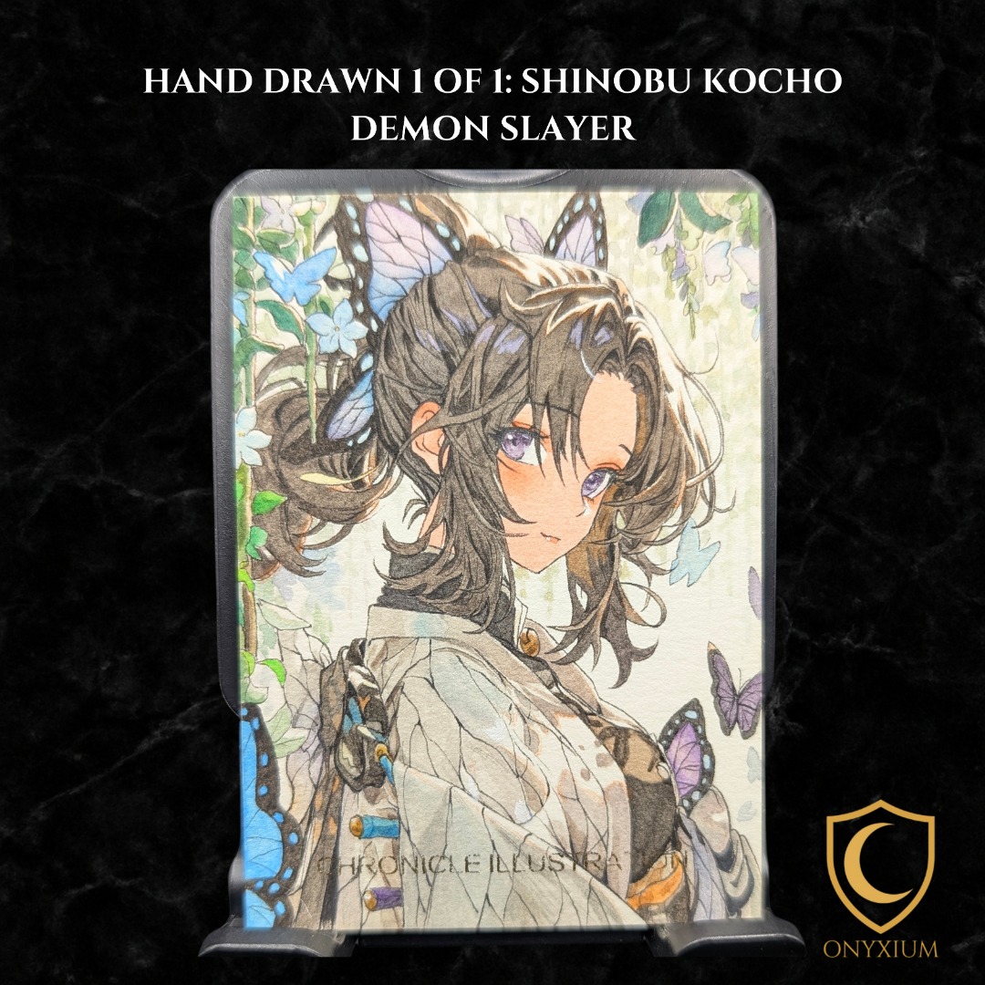1 of 1 Hand Drawn Card/手绘卡 - Shinobu Kocho Demon Slayer (UV), Hobbies ...