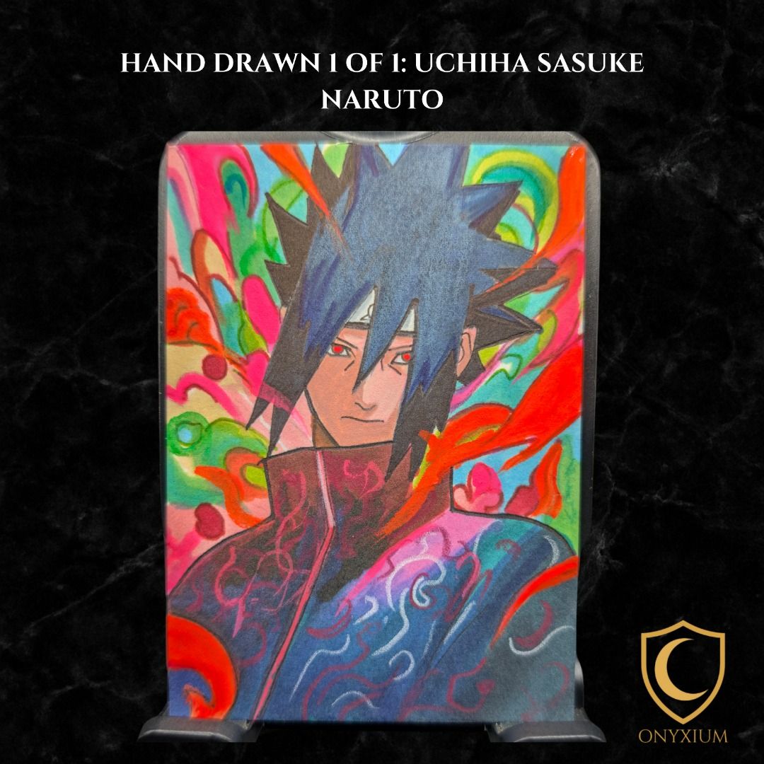 1 of 1 Hand Drawn Card/手绘卡 - Uchiha Sasuke Naruto (UV), Hobbies & Toys ...