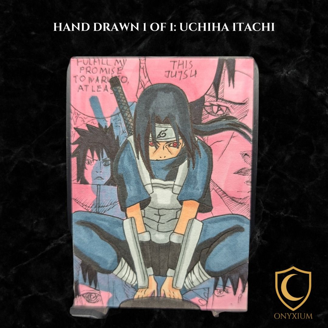 1 of 1 Hand Drawn Card/手绘卡 - Uchiha Itachi Naruto (UV), Hobbies & Toys ...