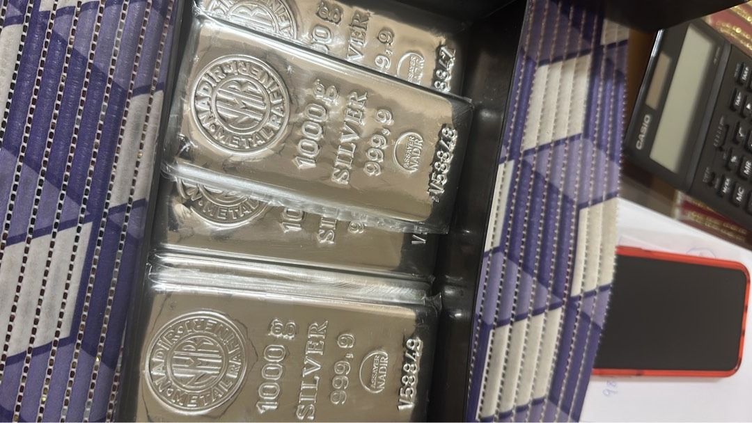 1kg Nadir Fine Silver Bar .999 - Ready Stocks, Hobbies & Toys ...