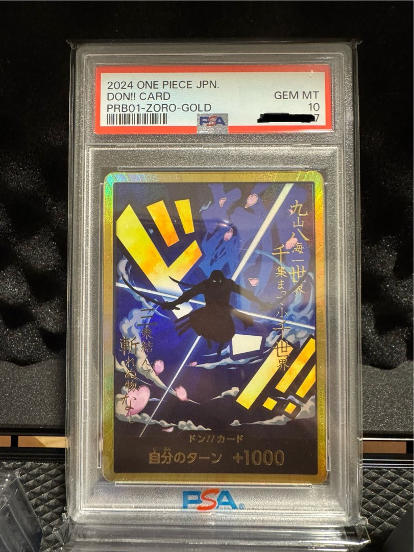 2024 One Piece Don!! Card Zoro Gold PSA 10, Hobbies & Toys, Toys ...