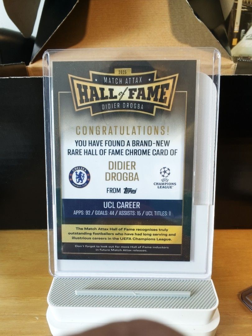 2025 Match Attax Hall of Fame Didier Drogba Card, Hobbies & Toys, Toys ...
