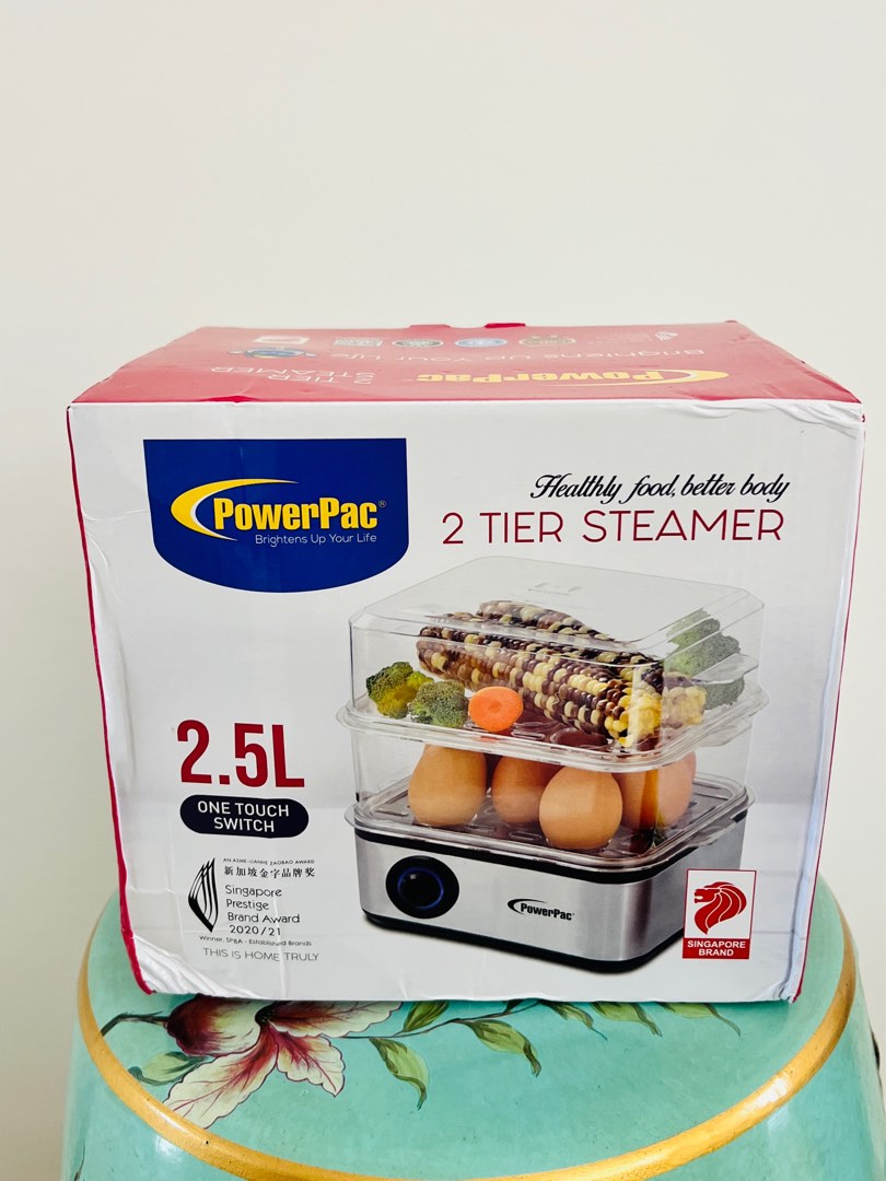 2 Tier 2.5L Food Steamer for Hostel Students / Use in Rental Unit, TV ...