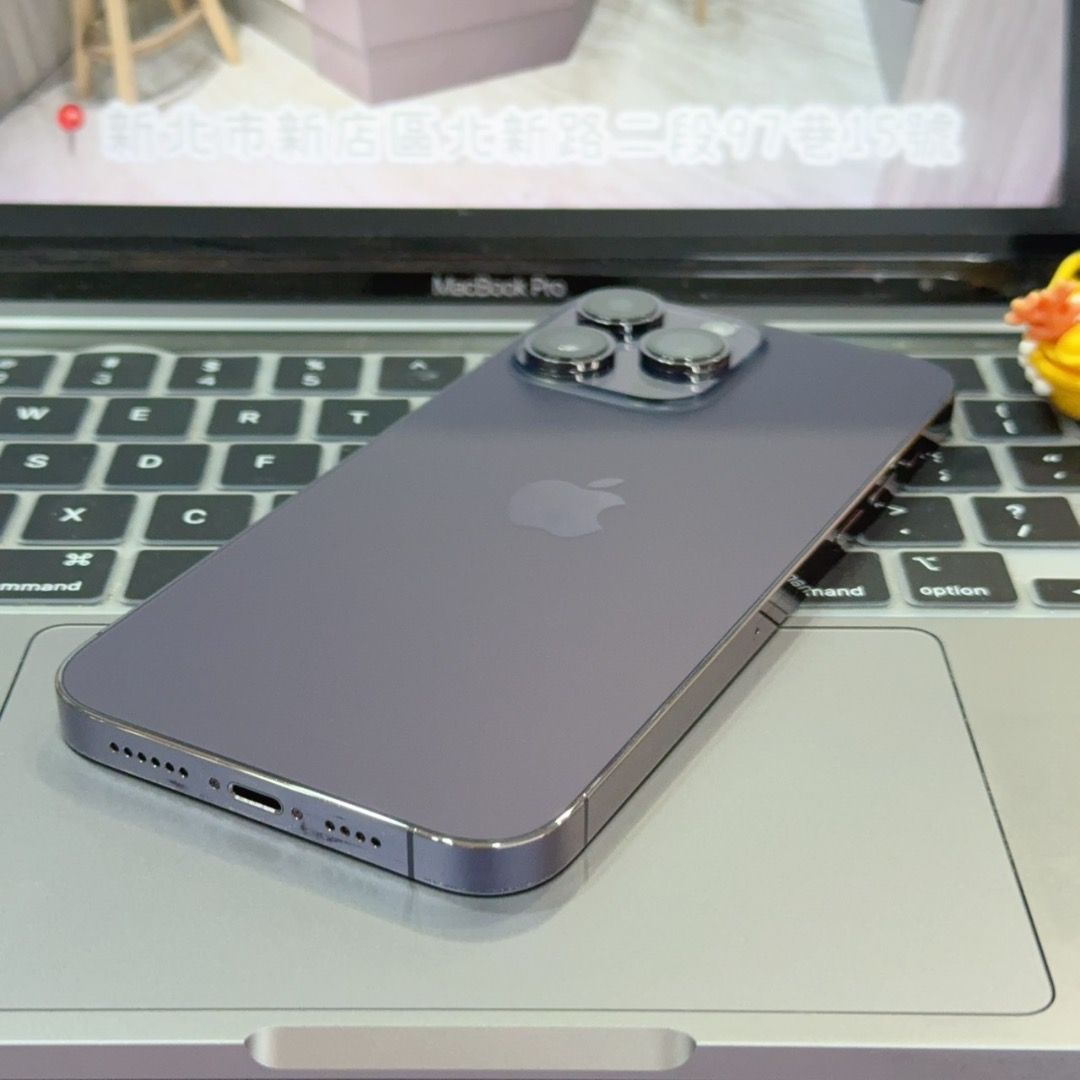 店保90天｜iPhone 14 Pro Max 128G 全功能正常！原廠電池100% 紫色 6.7吋 #8524 二手iPhone, 手機及 ...