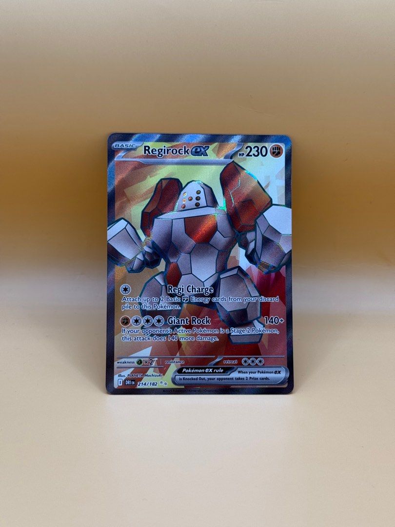 ⛰️ Full Art Ultra Rare | Regirock ex 214/182 | Destined Rivals ...