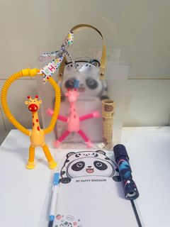 10 PCS Set Kraft Paper Bag Kids Birthday Party Gift Bag Goodie Bags ...