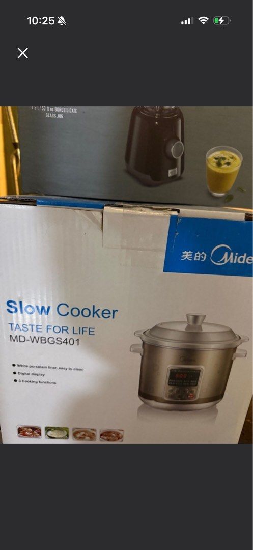 美的慢燉鍋 MD-WBGS401 99新 可小議, 家庭電器, 廚房電器, 鍋具 - Carousell