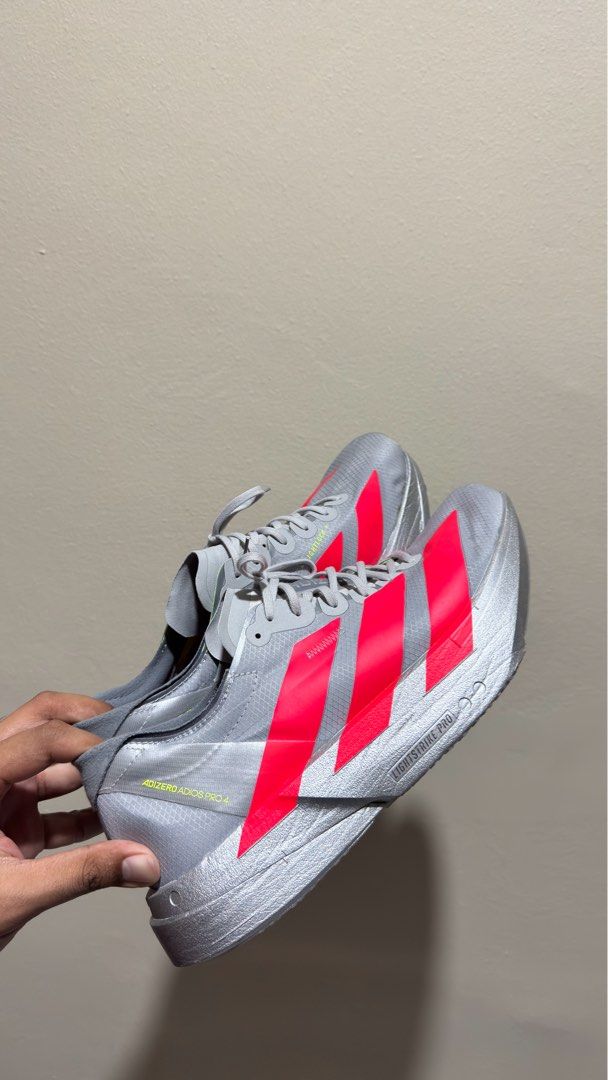 Adidas Adizero Adios Pro 4 Running Shoes US 10, Men's Fashion, Footwear ...