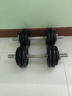 Dumbbell Set / barbell, Sports Equipment, Exercise & Fitness, Weights ...