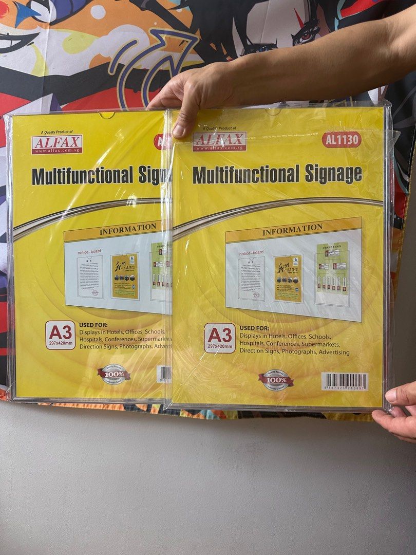 ALFAX A3 Multifunctional Signage, Hobbies & Toys, Art & Prints on Carousell