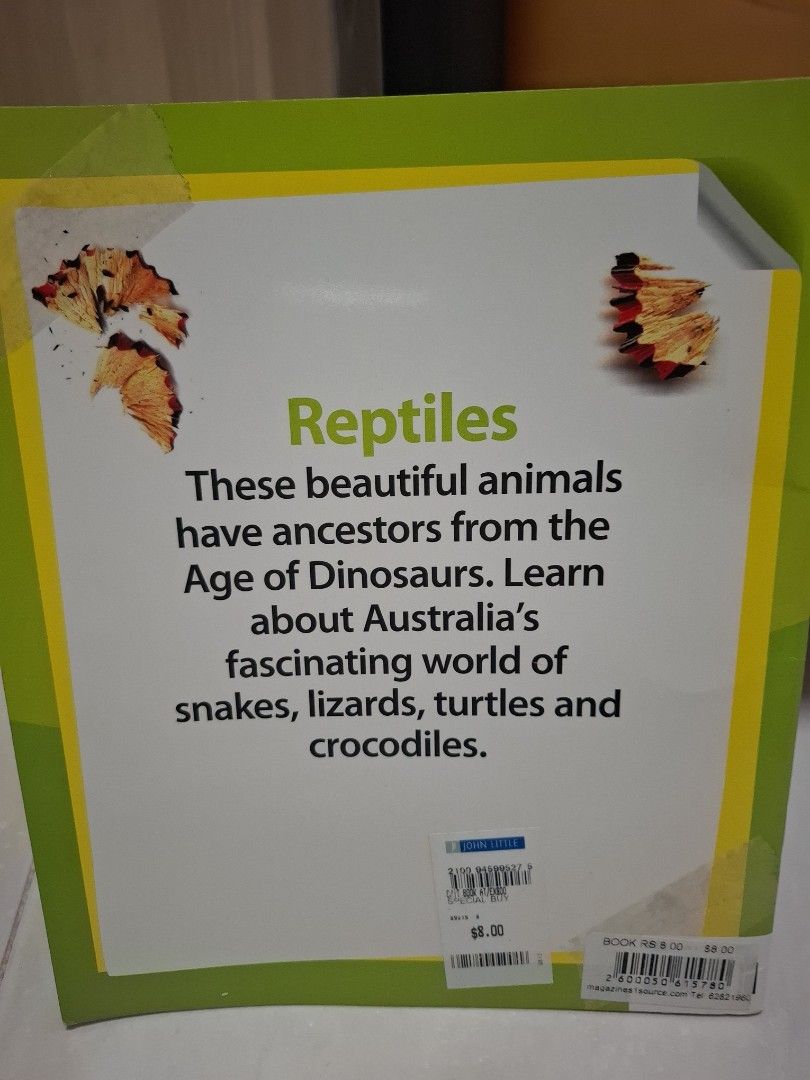 All About Australia Reptiles Book, Hobbies & Toys, Books & Magazines ...