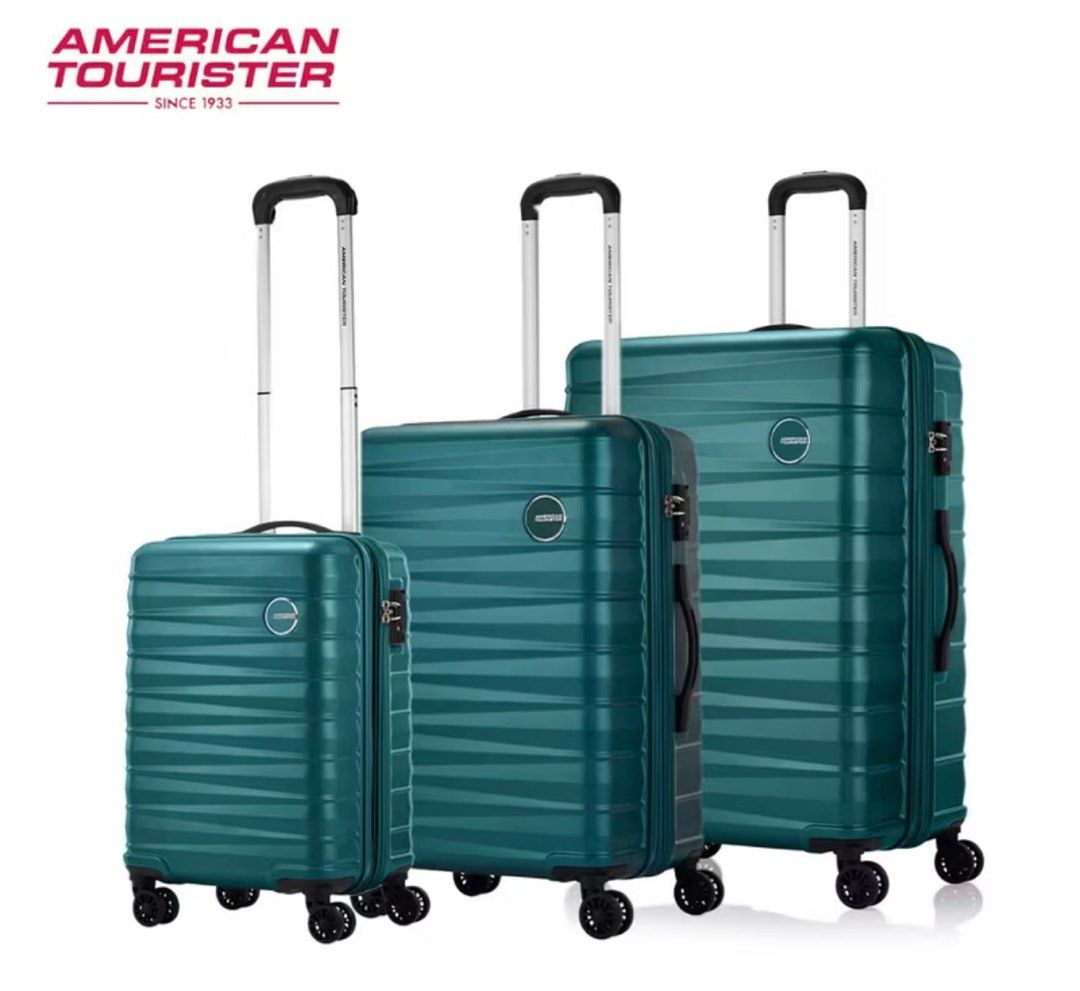 American Tourister Luggage Set - Teal, Hobbies & Toys, Travel, Luggage ...