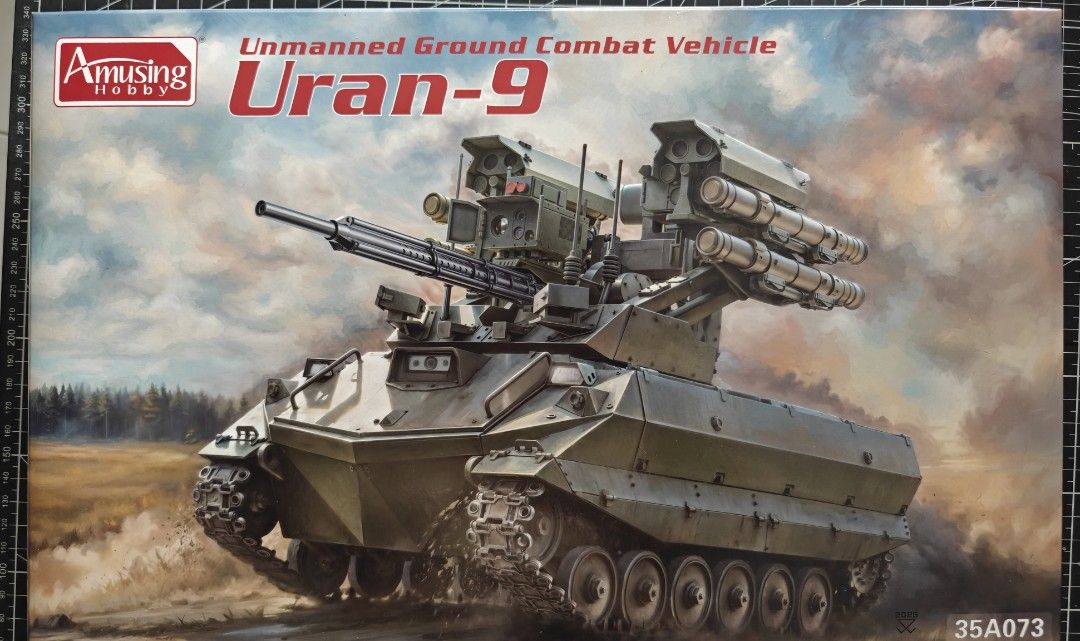 Amusing Hobby Uran-9 Unmanned Ground Combat Vehicle Model Kit, Hobbies ...