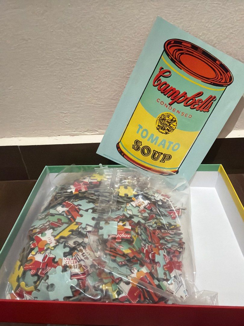 Andy Warhol Campbell's Tomato Soup 2 in 1 Puzzle, Hobbies & Toys, Toys ...