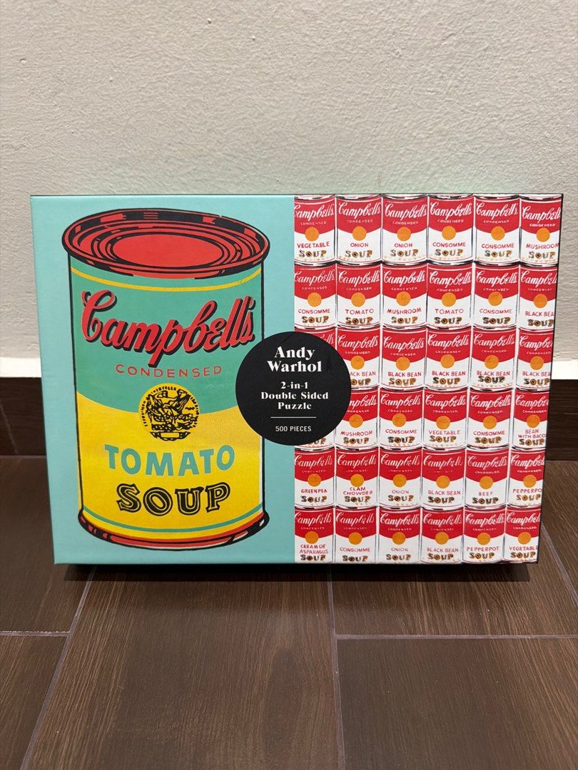 Andy Warhol Campbell's Tomato Soup 2 in 1 Puzzle, Hobbies & Toys, Toys ...