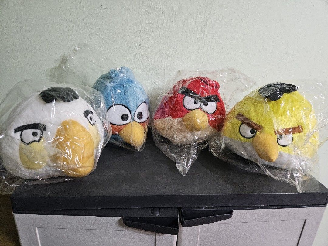 Angry Birds Plush Toys - Set of 4 (Limited Edition), Hobbies & Toys ...