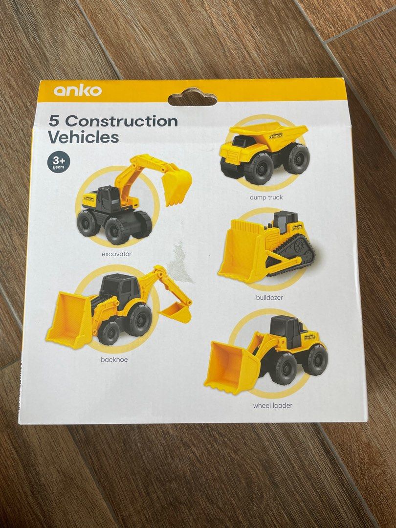 Anko 5 Construction Vehicles Toy Set, Hobbies & Toys, Toys & Games on ...