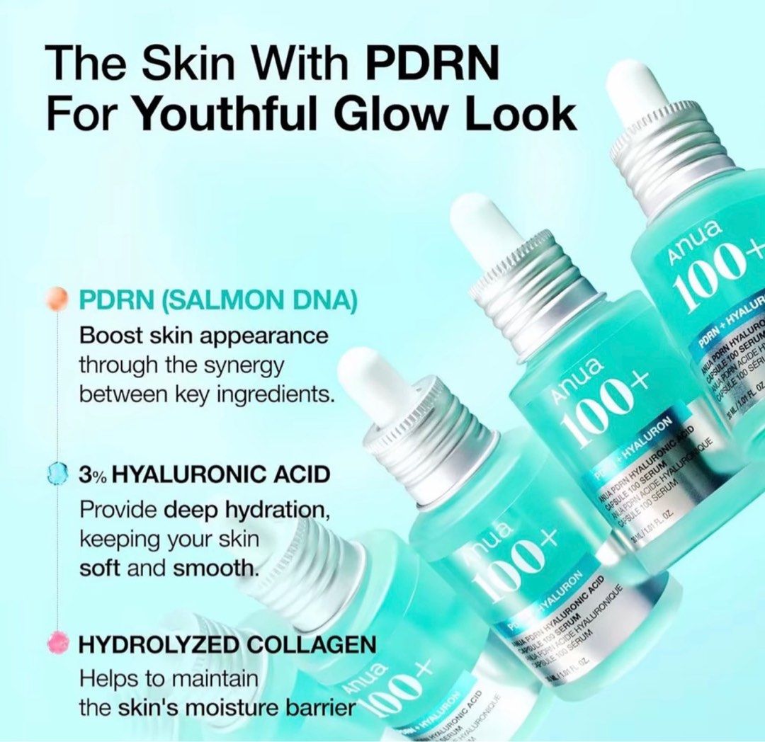 ANUA PDRN GLOW SERUM, Beauty & Personal Care, Face, Face Care on Carousell